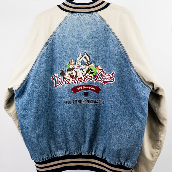 Warner Bros. | Jackets & Coats | Vintage Warner Bros Bomber Jacket ...